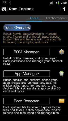 ROM ToolBox, une application Android complète pour les smartphones rootés