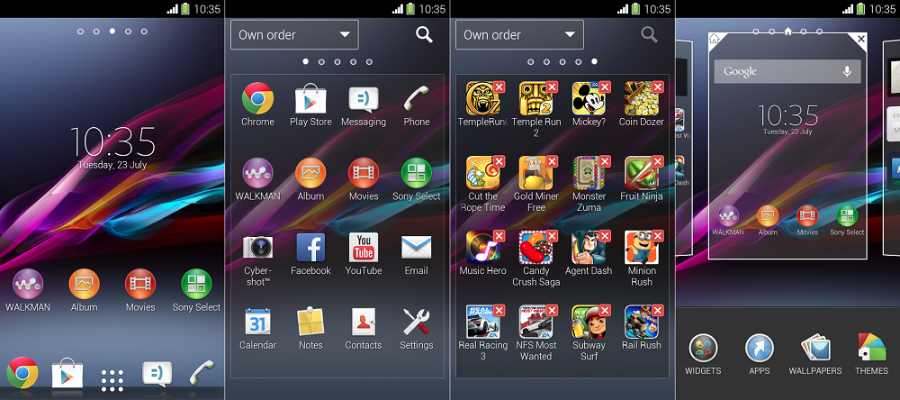 Installez le launcher des Sony Xperia Z1 et Z Ultra sur votre smartphone