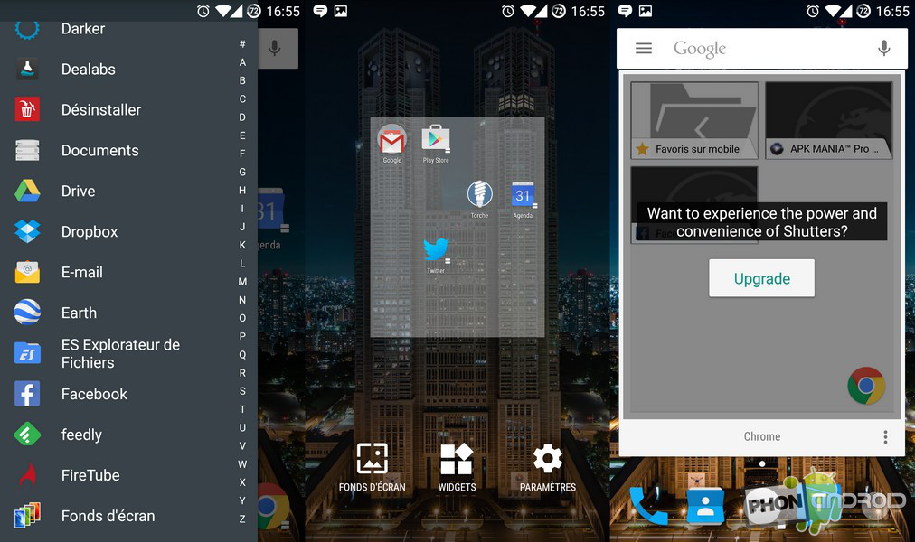 Action Launcher 3 : une version payante avec Quicktheme et Material ...
