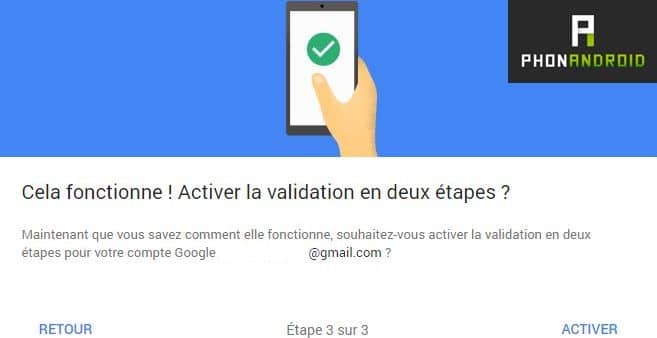 Gmail : comment activer la vérification Google en deux étapes