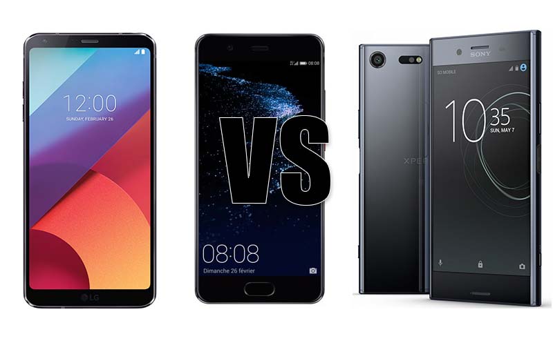 LG G6 VS Huawei P10 VS Xperia XZ Premium : la bataille haut de gamme du MWC 2017