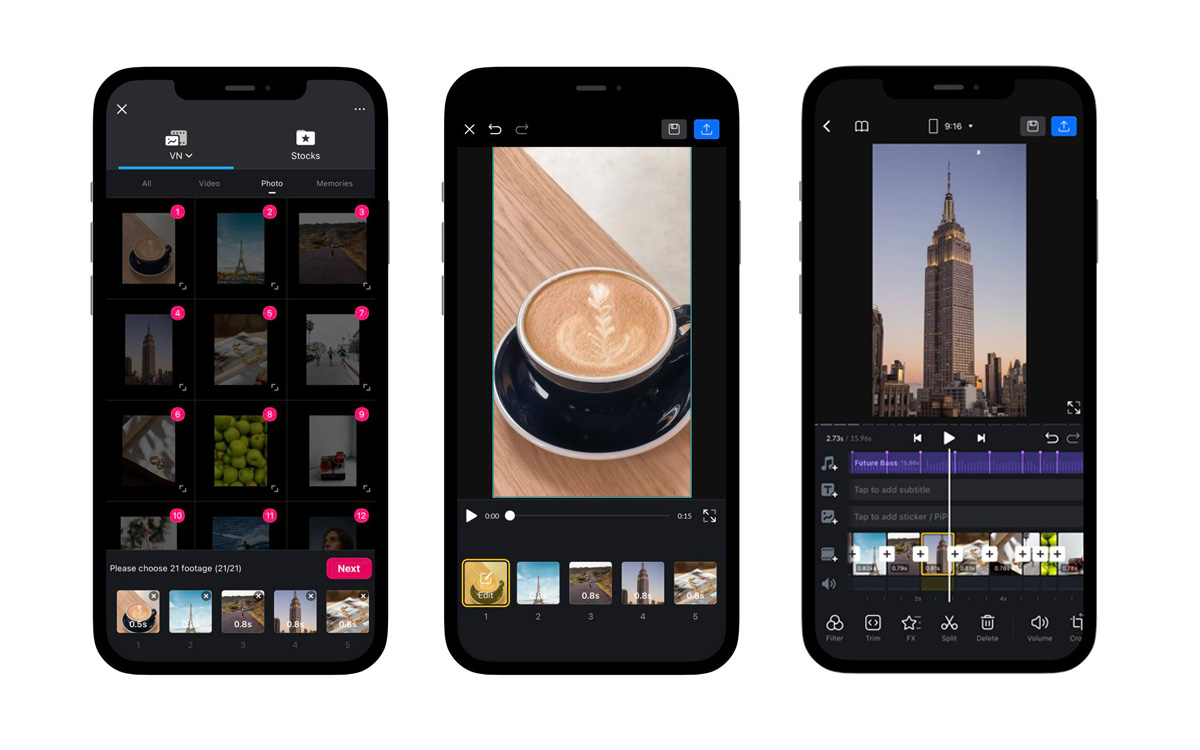 Meilleures applications de montage vidéo sur Android et iPhone