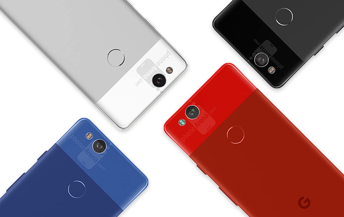 Google Pixel 2 : les cinq coloris se dévoilent en images