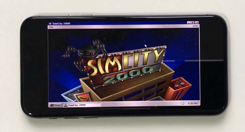 L' iPhone X peut faire tourner Windows 95 et SimCity 2000 sans aucun bug