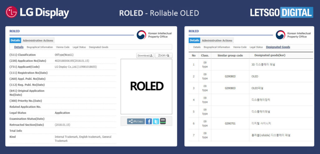 LG dépose le nom ROLED pour ses futures TV enroulables