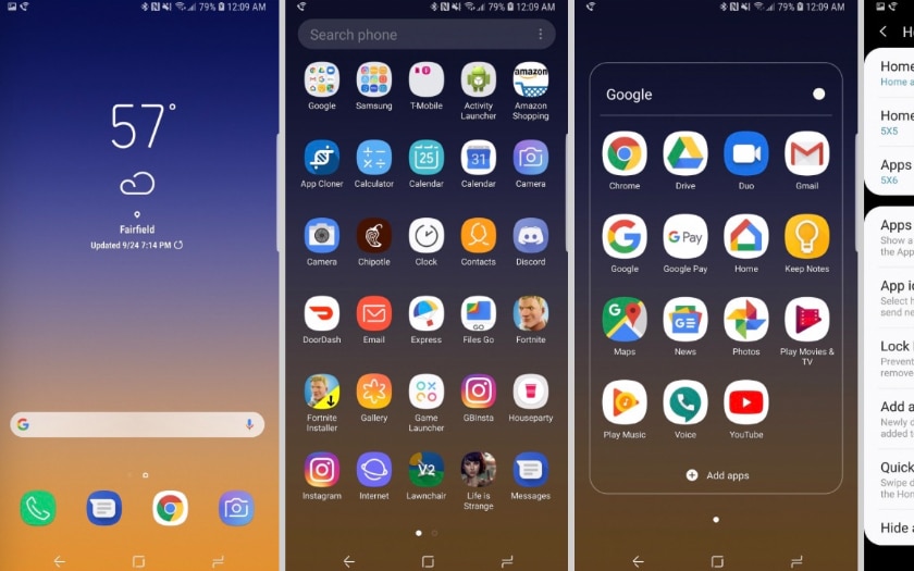 Le launcher officiel de Samsung Experience 10 est disponible ...