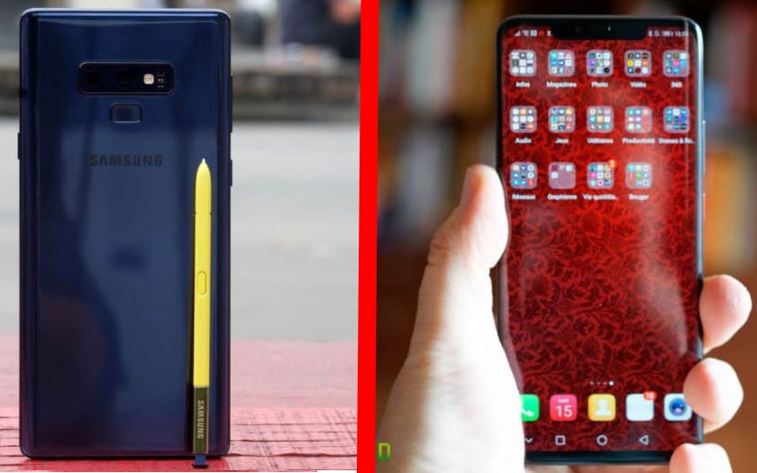 Huawei Mate 20 Pro vs Galaxy Note 9 : lequel choisir