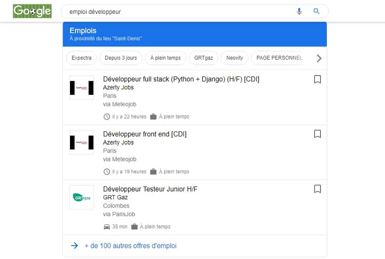 Google Job Search est disponible : utilisez ce service gratuit pour ...