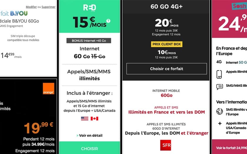 Free Mobile se moque du prix des forfaits Orange, SFR et Bouygues Telecom