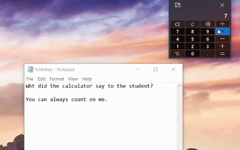 Windows 10 : la calculatrice restera bientôt au-dessus des autres fenêtres