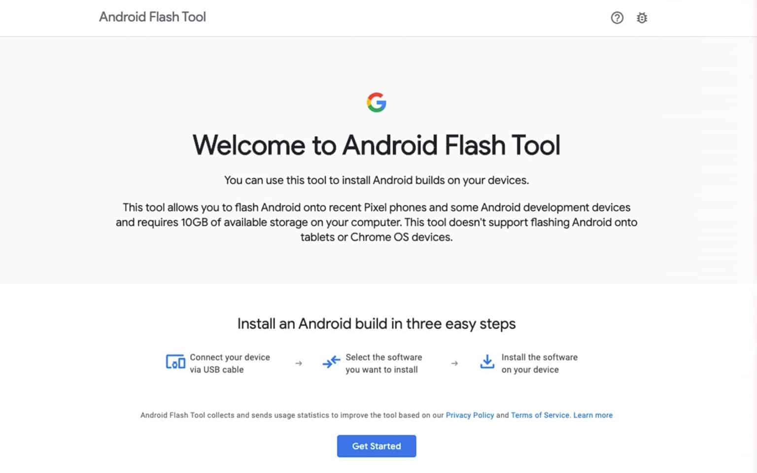 Android Flash Tool : Google lance un outil pour flasher une ROM de smartphone depuis Chrome