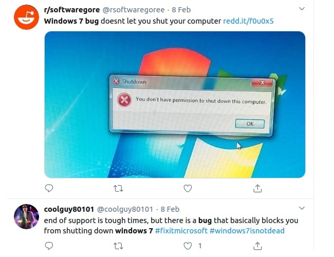 Windows 7 : un bug empêche d'éteindre les PC, voici la solution