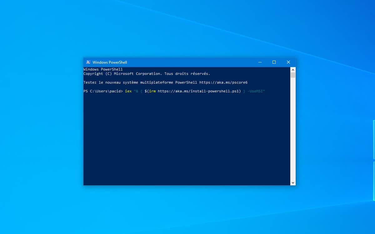 Windows 10 : comment télécharger et installer la mise à jour de PowerShell 7.0