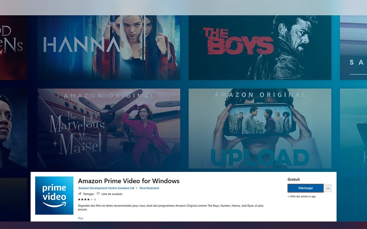 Amazon Prime Video : la nouvelle appli Windows 10 permet de regarder ...