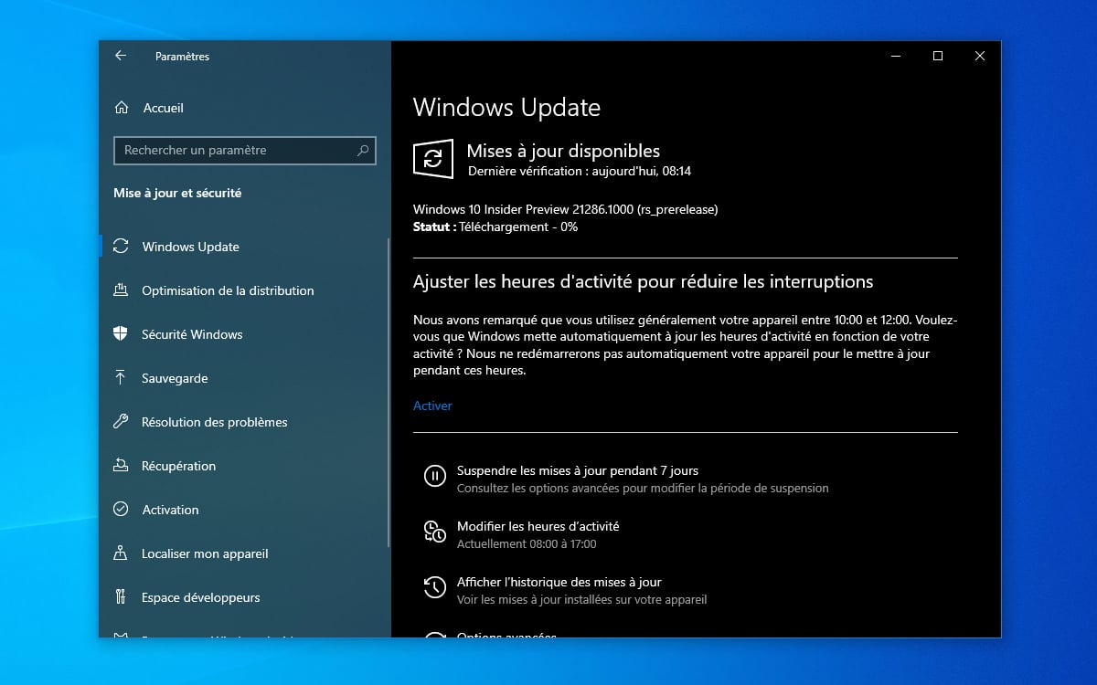 Windows 10 build 21286 : la barre des tâches affiche les actus, la ...