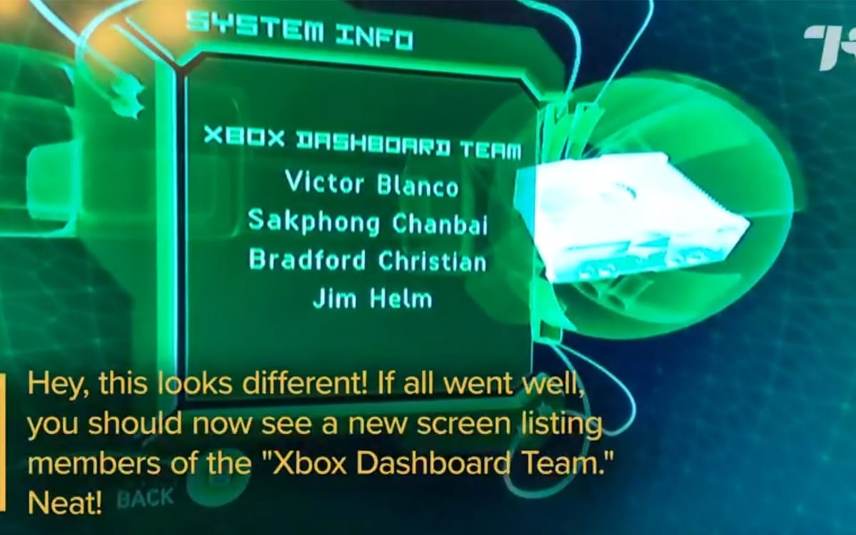 Xbox : un easter egg découvert sur la console 20 ans après sa sortie