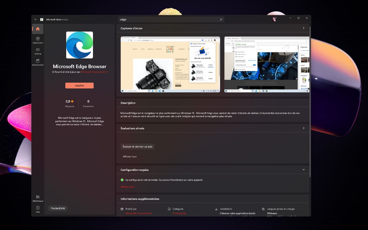 Windows 11 : Microsoft Edge est disponible dès maintenant sur le ...