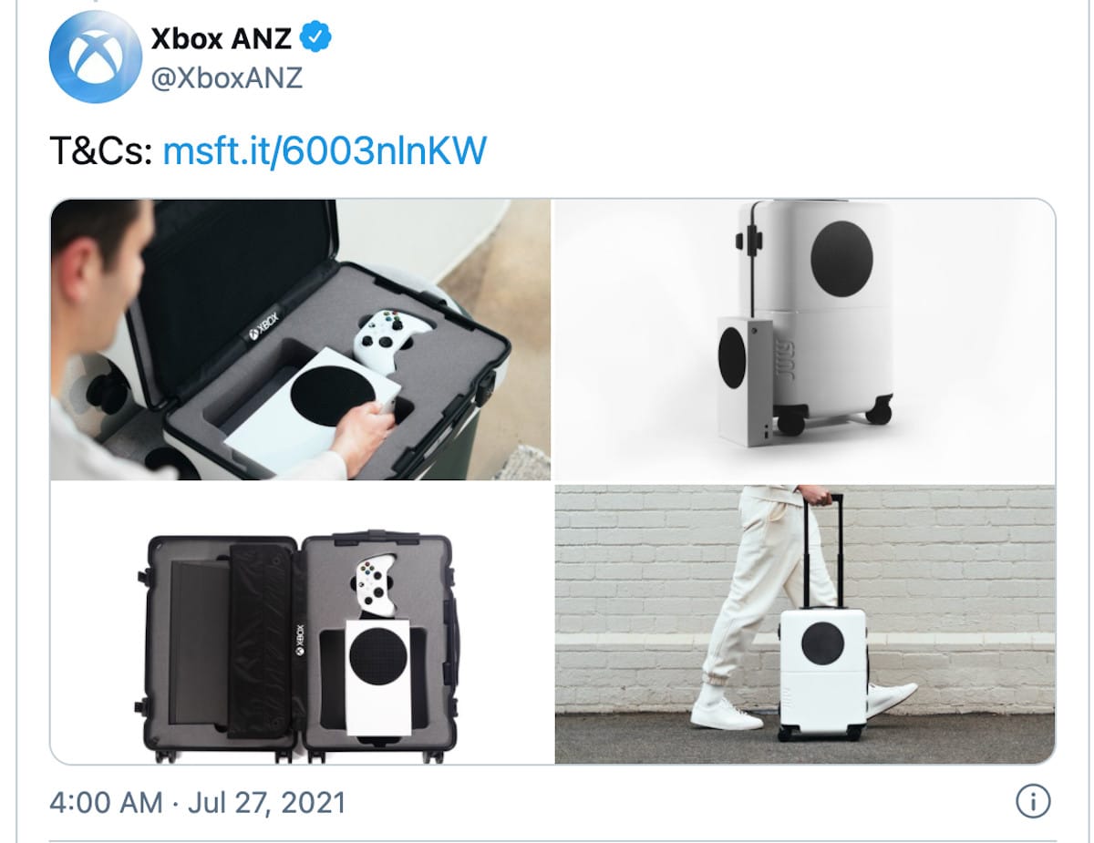 Xbox Series S : après le mini frigo, Microsoft dévoile une valise pour ...
