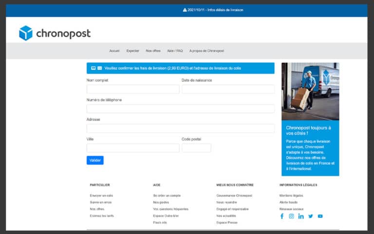 Arnaque au SMS Chronopost : n'ouvrez surtout pas ce message, il peut ruiner votre compte en banque