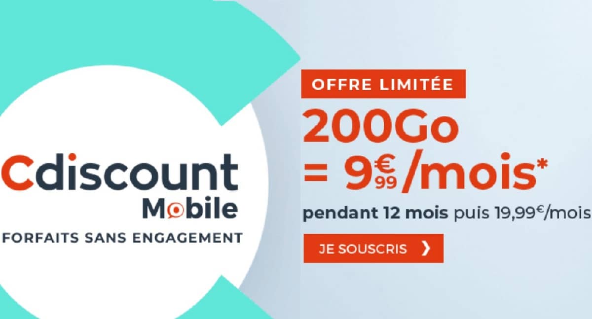 Forfait mobile 200 Go à 9,99 € : l'offre Black Friday de Cdiscount à ne pas rater