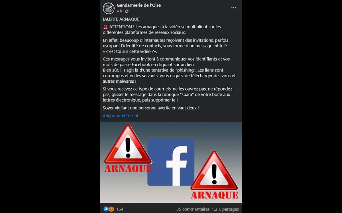 Facebook : attention à l'arnaque "c'est toi sur cette vidéo