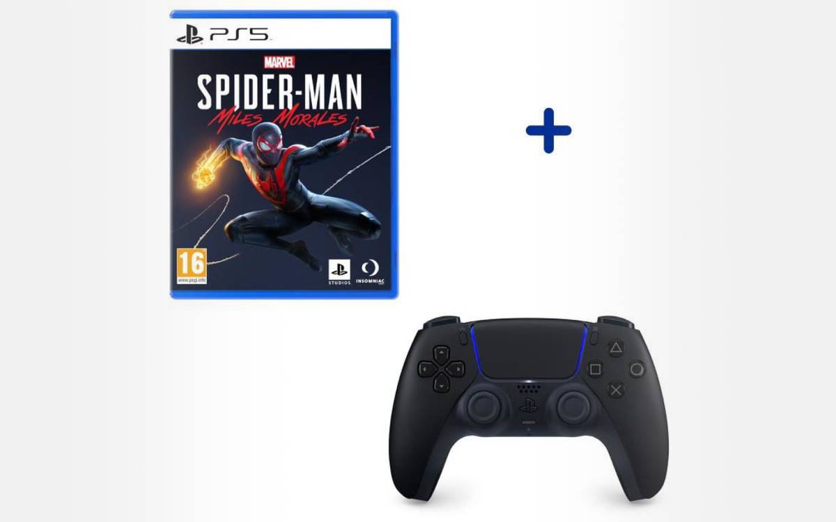 Bon prix sur la manette DualSense pour PS5 avec le jeu Spider-Man Miles ...