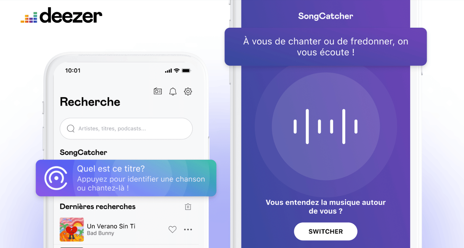 Deezer reconnaît désormais les chansons que vous fredonnez