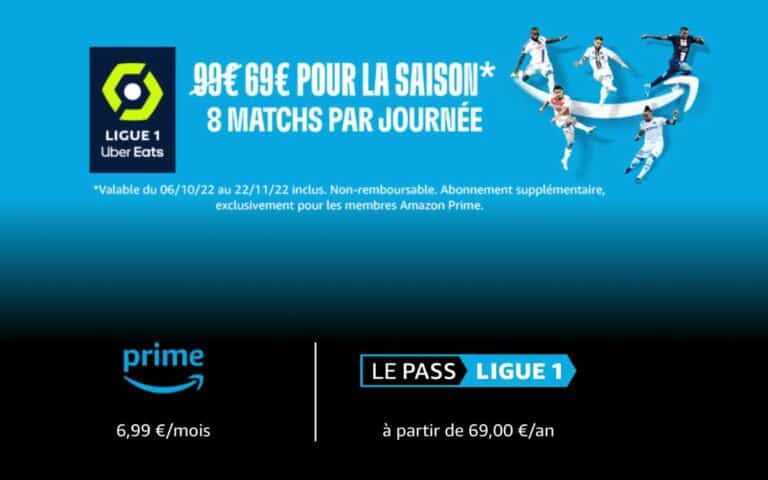 Prime Amazon : baisse de prix sur le Pass Ligue 1 Annuel