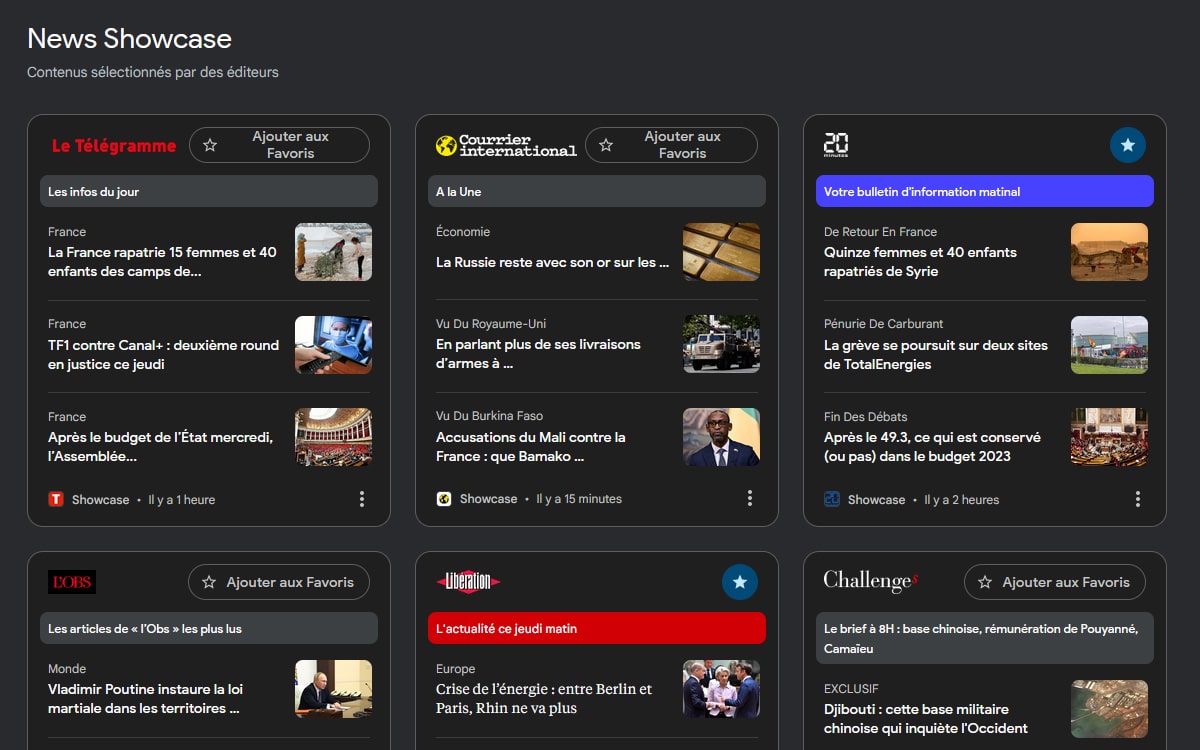 Google lance Showcase et permet d'accéder gratuitement à des articles payants
