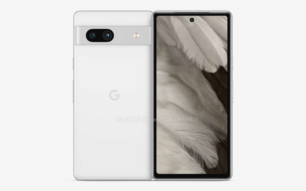 Pixel 7a : le smartphone abordable de Google se dévoile dans de premiers rendus 3D