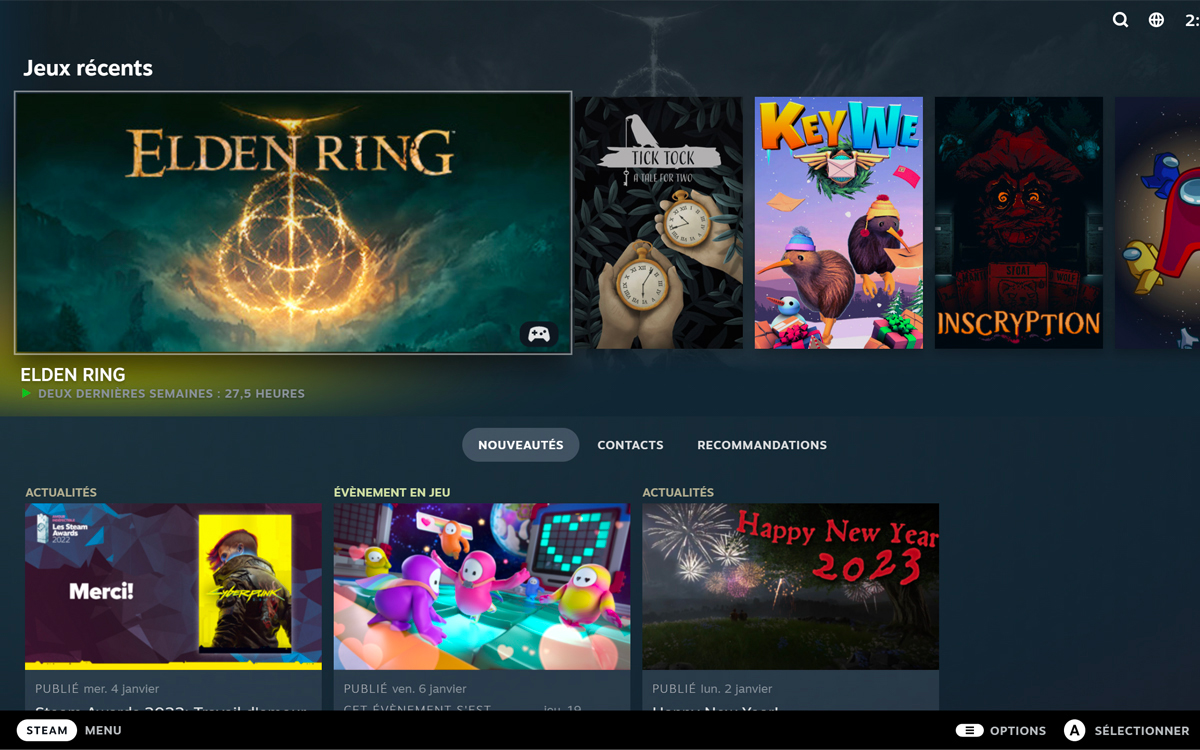 Steam : la nouvelle interface de Big Picture s'inspire du Steam Deck et ...