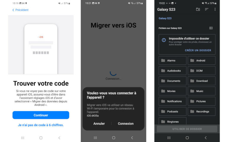 iPhone : comment transférer les données de son smartphone Android vers iOS