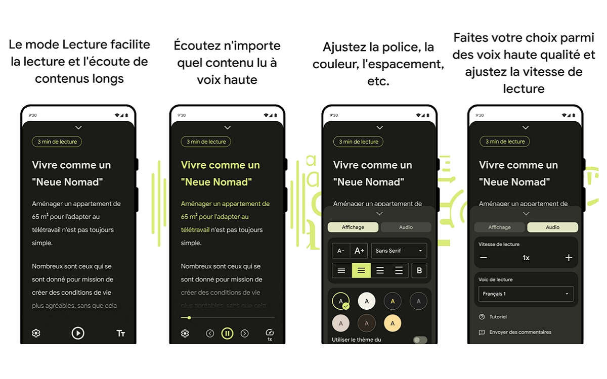 Google améliore son application Mode Lecture sur Android, voici toutes ...