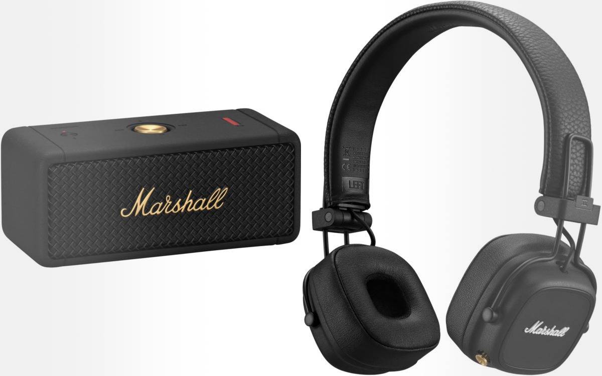 Offrez-vous ce pack Marshall enceinte + casque à moins de 160
