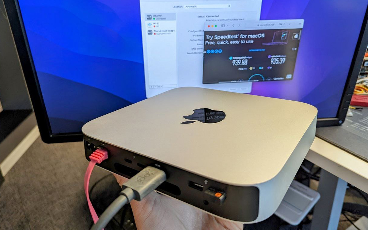 Ce hack incroyable permet d'alimenter un Mac mini M1 par la prise Ethernet