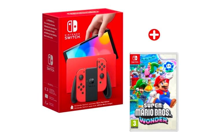 Le pack Nintendo Switch OLED Édition Mario rouge + Super Mario Bros ...