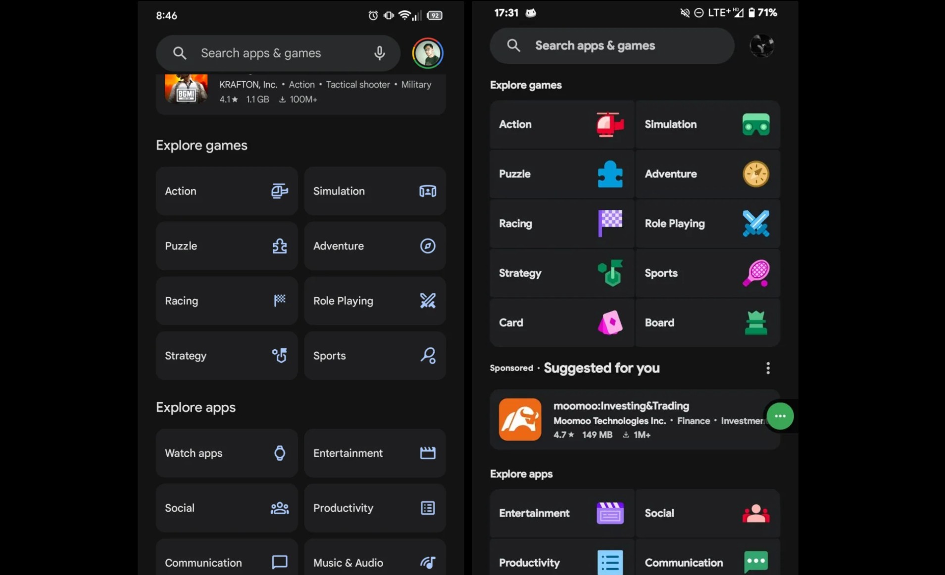 Découvrez la nouvelle interface du Play Store, que c'est beau
