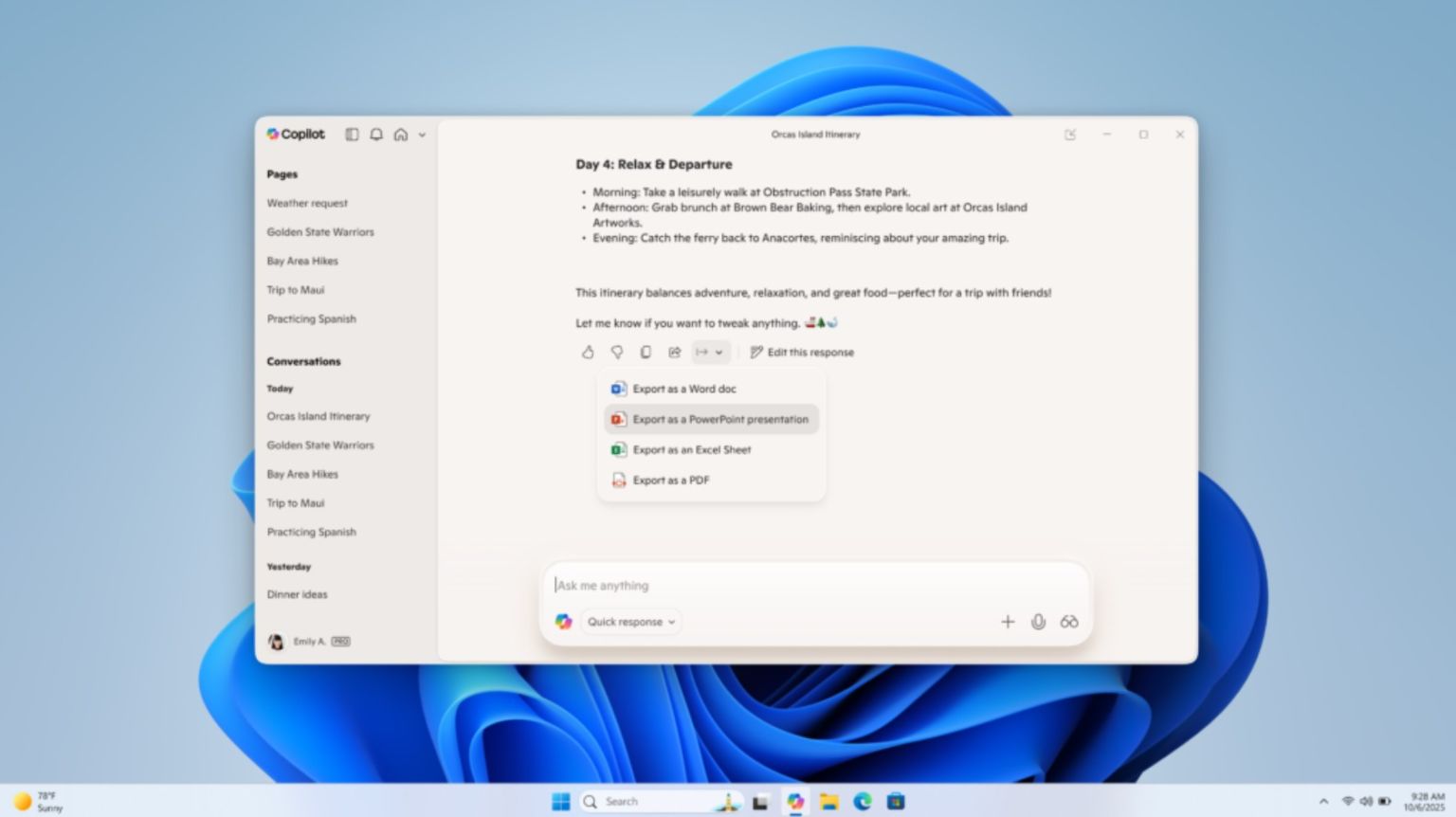 Windows 11 : Copilot peut créer des documents Word, Excel, PowerPoint ...